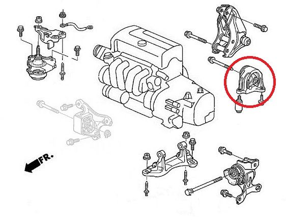 Honda Civic Type R EP3 Vibra Technics Rear Engine Mount - Fast Road ...